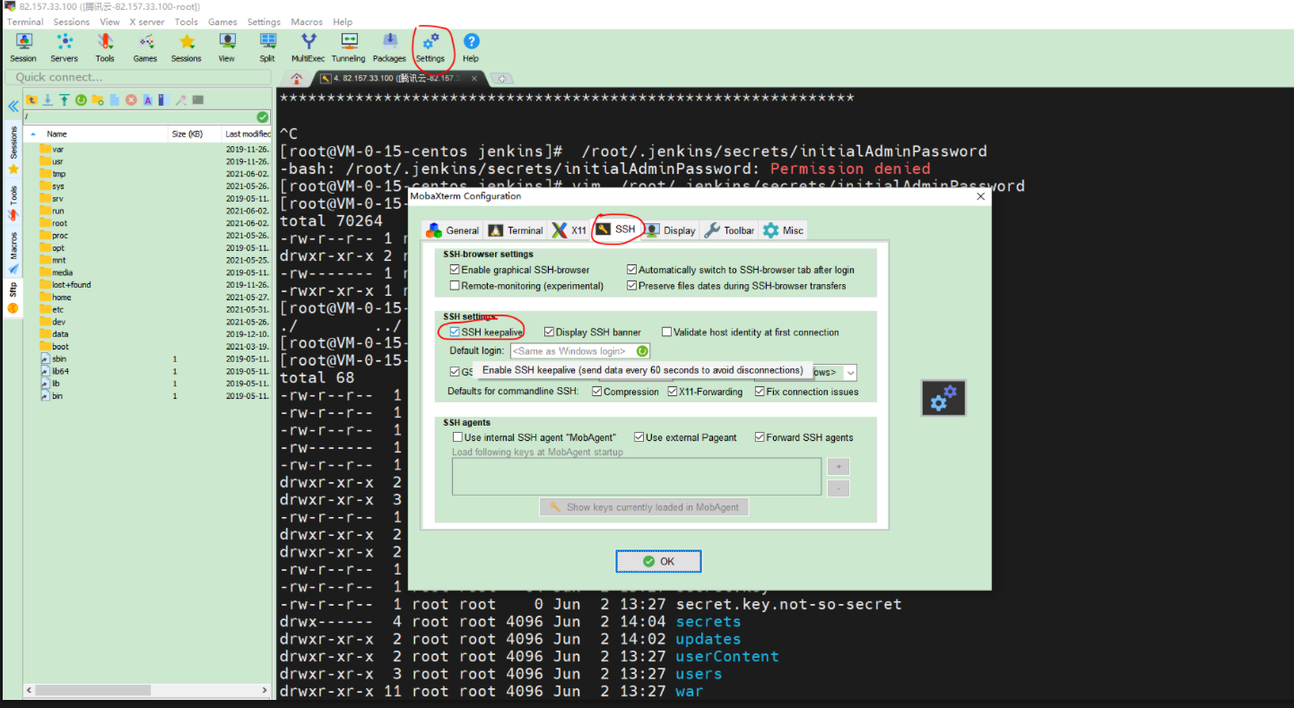 MobaXterm Sftp 超时自动退出问题_mobaxterm sftp 失联-CSDN博客