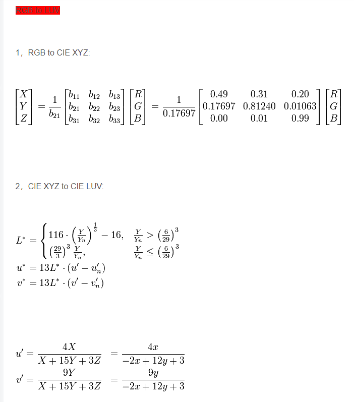 [cv] 颜色空间模型 RGB, HSV,HLS,YCbCr,LUV_luv颜色空间模型-CSDN博客