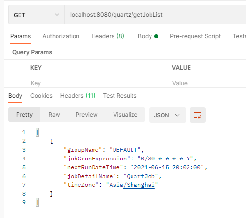 Quartz 查看定时任务信息（cron表达式，下次运行时间）_scheduler.gettriggergroupnames()不存在-CSDN博客