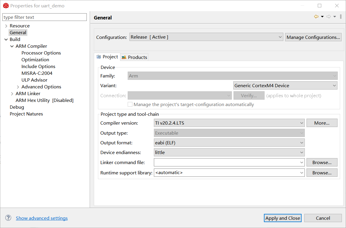 导入TI cc3200-sdk 的工程出错：Description Resource Path Location Type --float ...