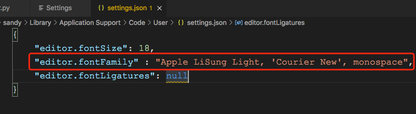 mac vscode改变字体_mac vscode字体-CSDN博客