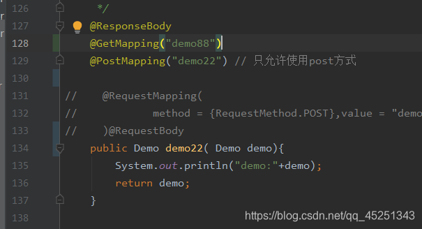 个人测试spring Mvc中getmapping和postmapping注解单独使用以及同时在一个方法上使用的故事同时支持getmapping和postmapping Csdn博客