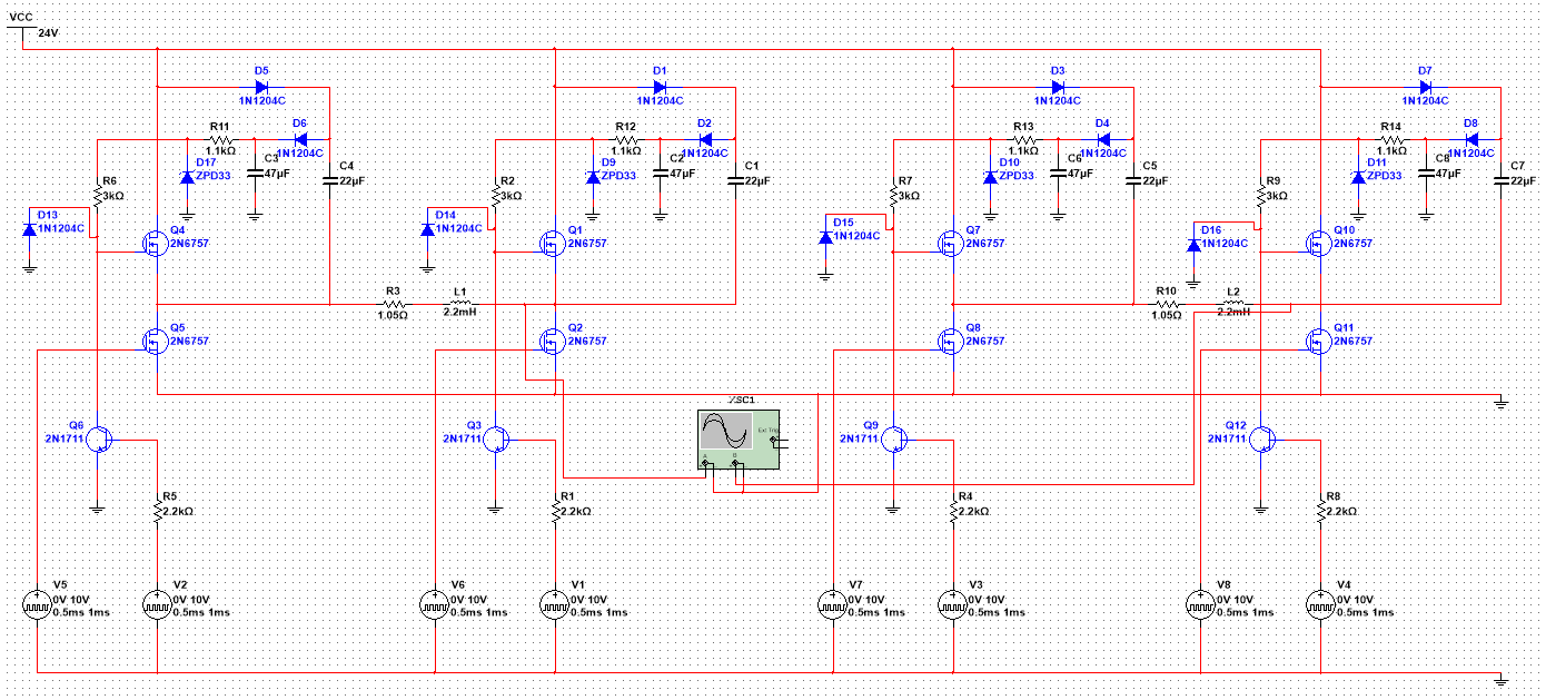 两相四线混合式步进电机用双H桥驱动电路之Multisim仿真及优化-CSDN博客