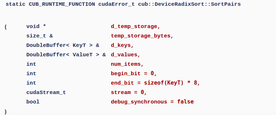 thrust库学习（一） —— cub::DeviceRadixSort_cub::deviceradixsort::sortpairs-CSDN博客