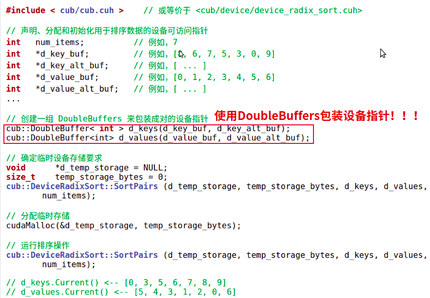thrust库学习（一） —— cub::DeviceRadixSort_cub::deviceradixsort::sortpairs-CSDN博客