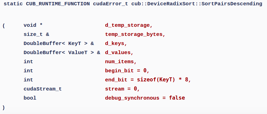 thrust库学习（一） —— cub::DeviceRadixSort_cub::deviceradixsort::sortpairs-CSDN博客