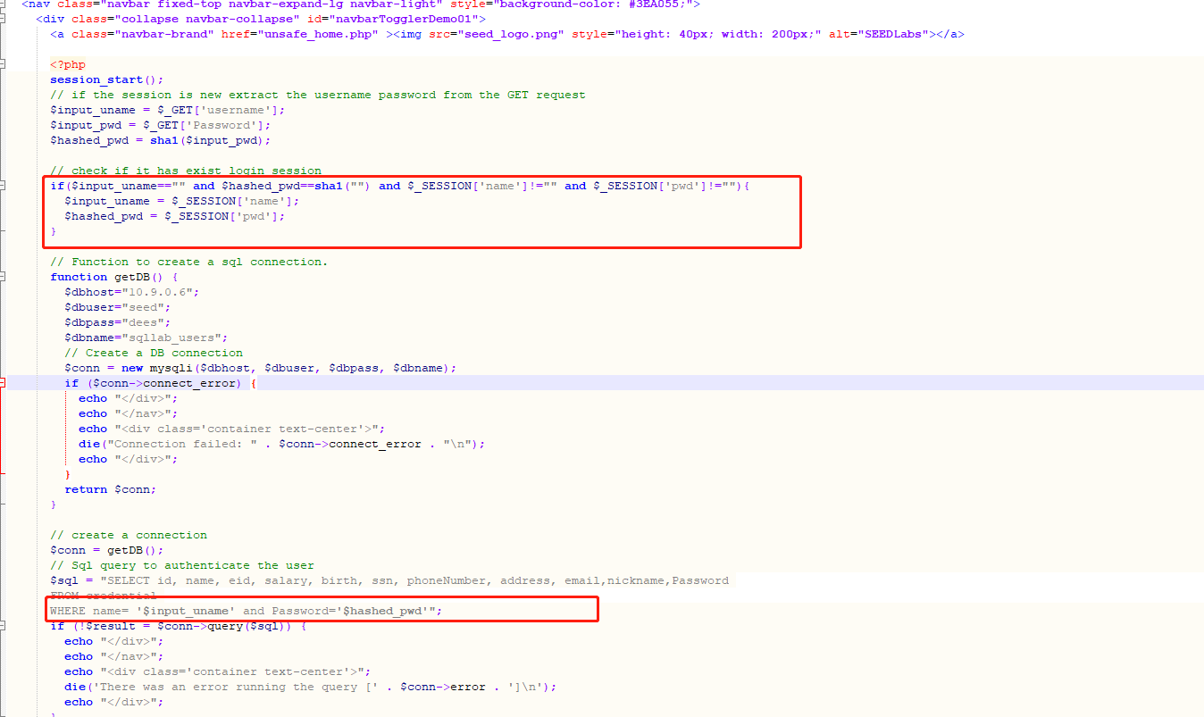 Seedlabs Web安全 Sql注入实验 Csdn博客 