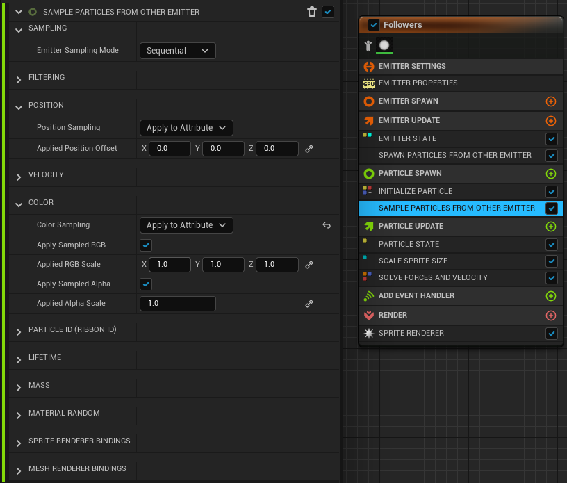 Niagara_Advanced内容示例 2.3 Spawn Particles From Another Emitter_niagara ...