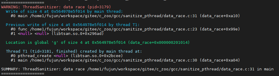 gcc自带sanitizer工具使用_gcc sanitize-CSDN博客