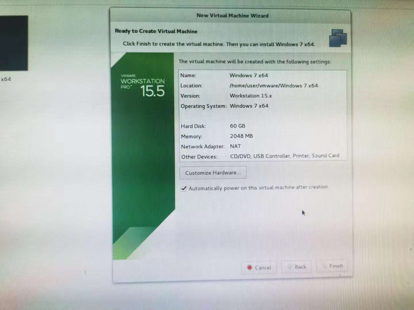 Linux系统下VMware虚拟机安装Win7 ISO操作系统_虚拟机window7 iso-CSDN博客