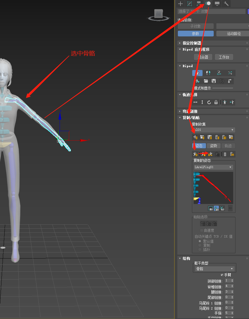 3dsmax biped 骨骼姿势 对称操作_3dmaxbip骨骼镜像对称-CSDN博客