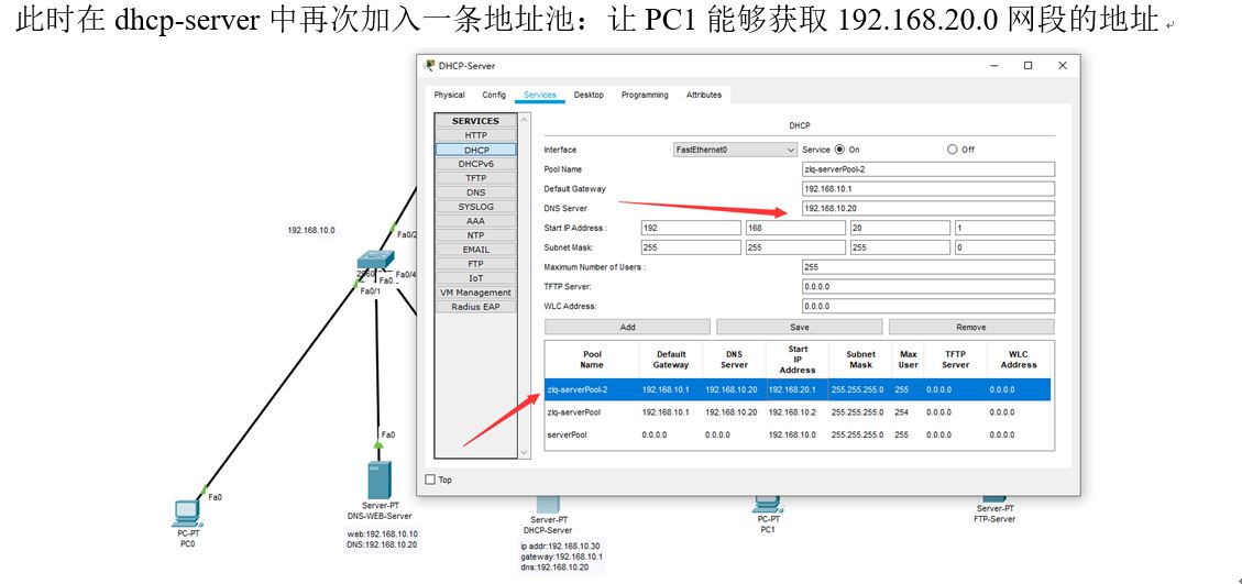 思科模拟器实现一个简单网络互通+(Dhcp+web+dns+ftp）综合实验_思科模拟器对端网络_ZLQiang_csdn的博客-CSDN博客