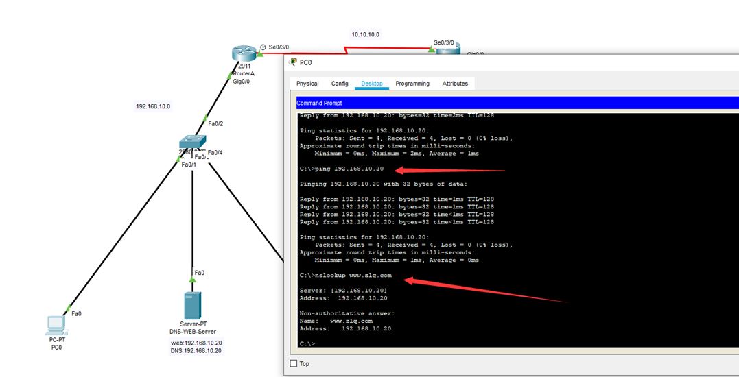 思科模拟器实现一个简单网络互通+(Dhcp+web+dns+ftp）综合实验_思科模拟器对端网络_ZLQiang_csdn的博客-CSDN博客