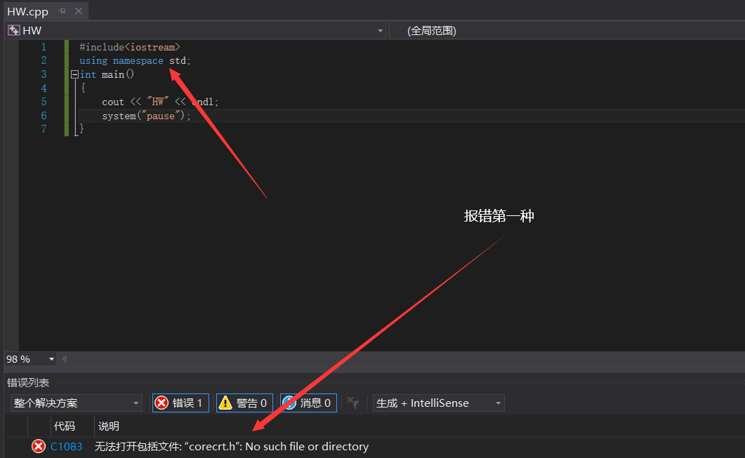 VS2017 -error LNK1104: Unable to open the file "msvcprtd.lib" - Programmer Sought