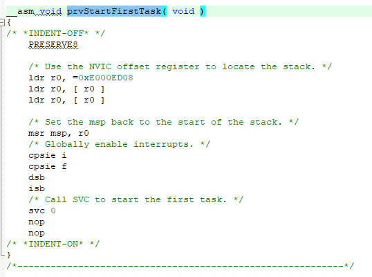 freertos创建任务后进入prvStartFirstTask发生HardFault_Handler中断_程序停在 ...