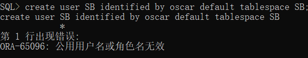 Oracle 12C 创建用户失败 - ORA-65096 invalid common user or role name_ora-65096: invalid common user or ...