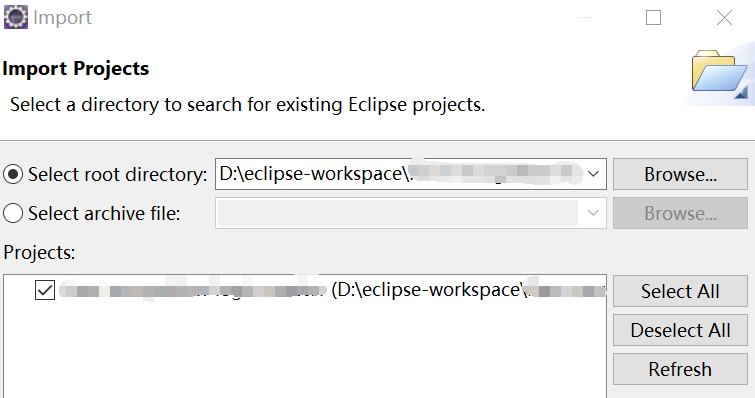 解决：eclipse导入“工作空间内”项目时没有找到可导入项目_eclipse导入项目找不到项目-CSDN博客