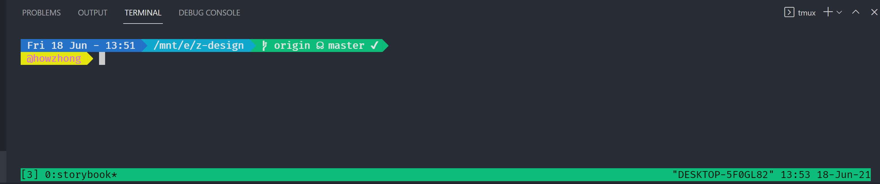 wsl+tmux+ohmyzsh+vscode 打造前端高效工作流_tmux wsl-CSDN博客
