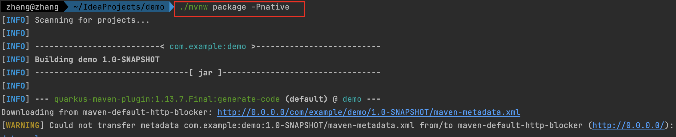 Quarkus使用及Docker构建_quarkus native linux-CSDN博客