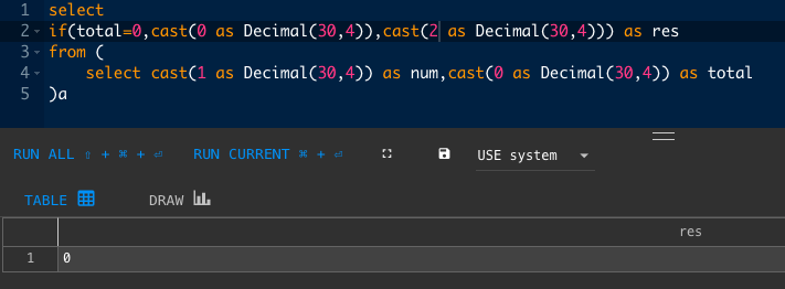 【clickhouse踩坑记录】除数为零报错，Division by zero_clickhouse 分母为0-CSDN博客