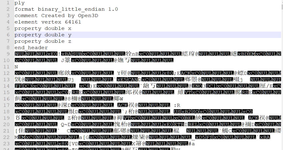open3d生成ply文件在pcl中无法读取问题_failed to find match for field 'x'.-CSDN博客