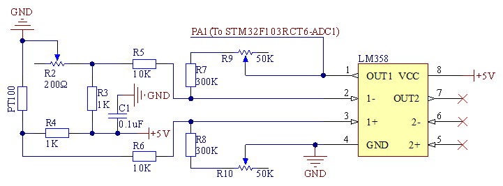 STM32实现PT100测温系统设计报告（OLED屏显示）_stm32 pt100-CSDN博客
