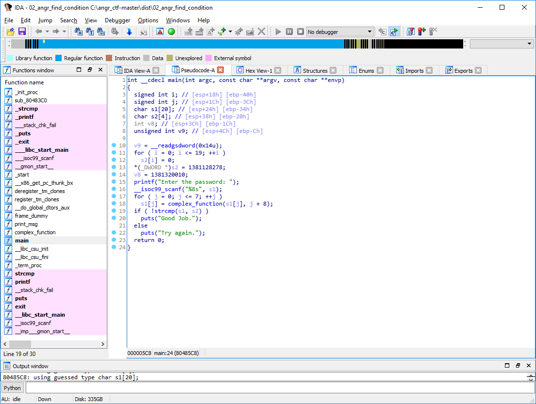 逆向工具angr的快捷教程（3）：CTF解题实例_angr binary analysis-CSDN博客