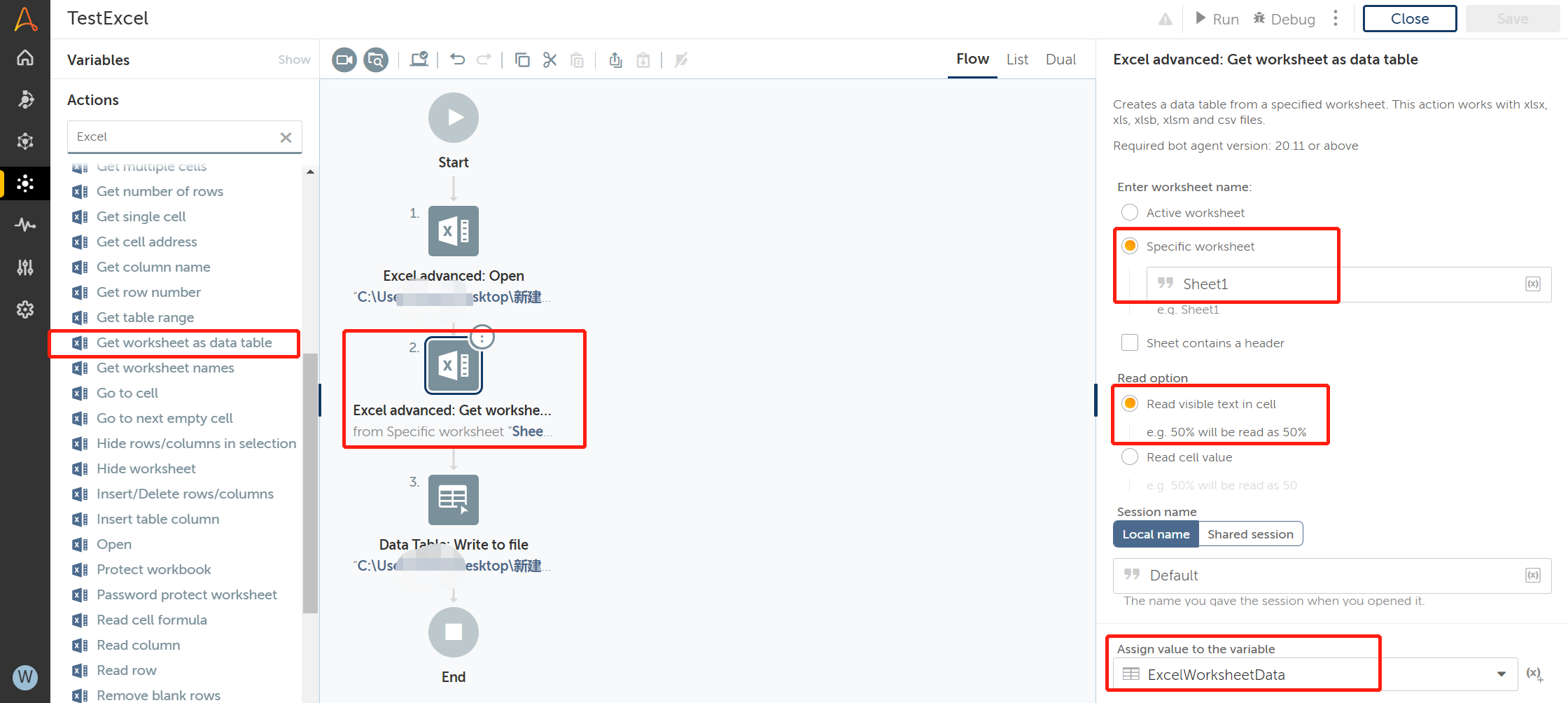 AutomationAnywhere(AA)实现读取Excel文件_csdn automation anywhere(aa)实现excel的读写操作-CSDN博客