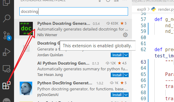python_官方编码规范/(函数)文档规范/三引号“““函数说明/注释规范/vscode文档插件_vscode自动 "函数说明" (插件 ...