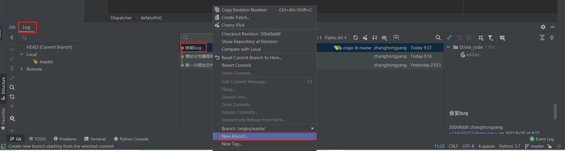 Git: Git branch concept, use branch in Pycharm - Programmer Sought
