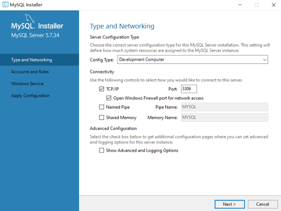 Mysql5 7安装教程以及环境变量配置 Mysql Installer Community 5 7 34 0 Csdn博客