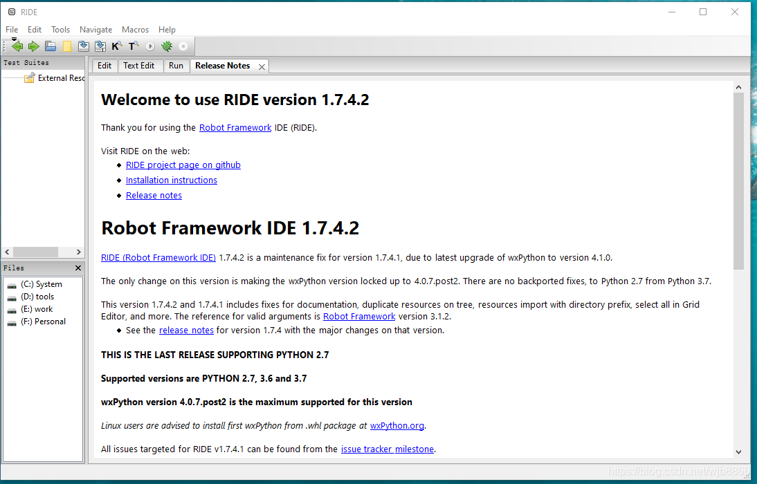 Window 下安装robotframework和ride均波的博客 Csdn博客