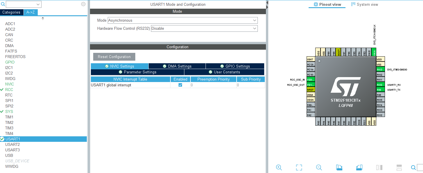 STM32 Cube 串口数据发送和接收_stm32 串口管脚 cubemx-CSDN博客