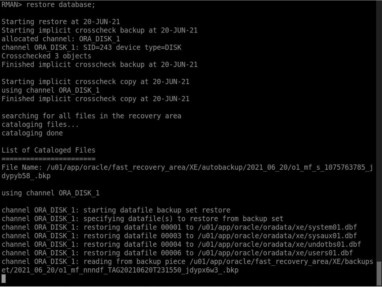 RMAN数据库完全备份和恢复_rman恢复-CSDN博客