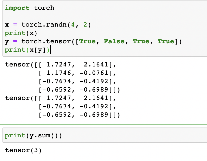 pytorch中bool类型的张量作为索引_torch bool索引-CSDN博客