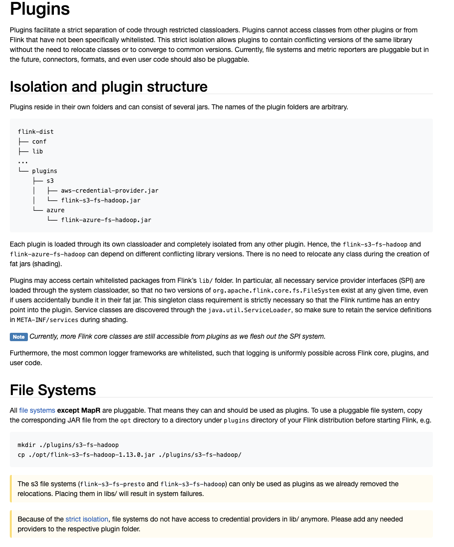 UnsupportedFileSystemSchemeException: Could not find a file system implementation for scheme ‘s3 ...