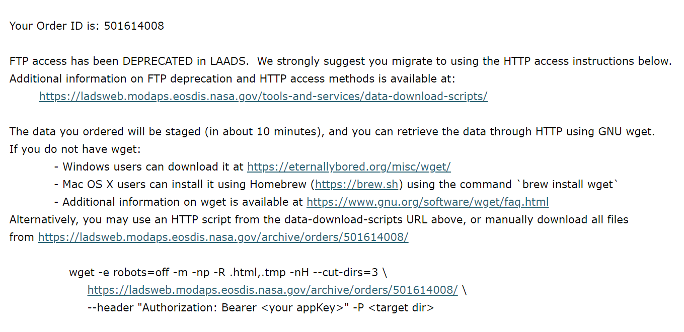 用wget实现modis数据批量下载_modis下载 生成token-CSDN博客