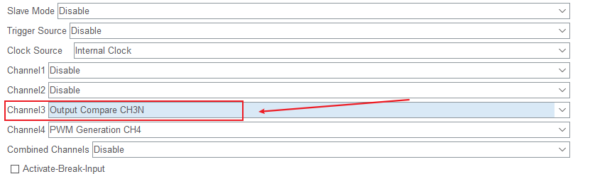 【笔记------STM32】高级定时器TIM1，CH3N输出PWM的示例_tim1.cn3n-CSDN博客