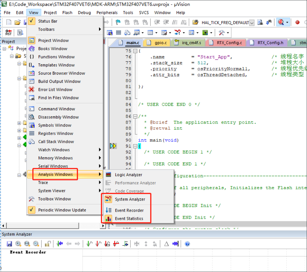 STM32F407+CubeMX+Keil上移植RTX5实时系统_基于stm32的rtx5 rtos移植-CSDN博客