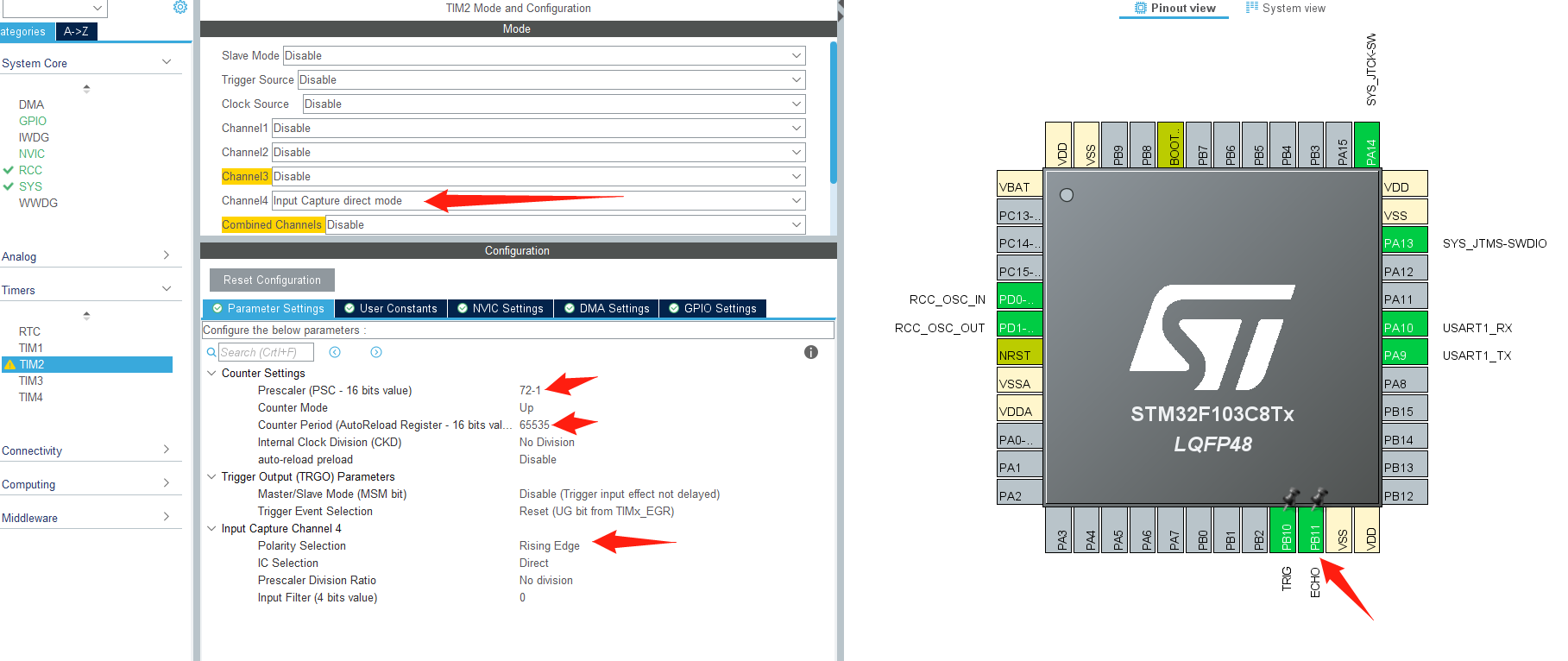 STM32单片机基于HAL库开发HC-SR04 超声波测距模块（终极版）_hal库超声波测距hc-04-CSDN博客