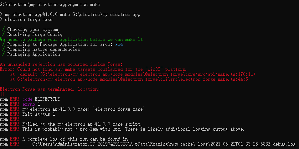 Electron 快速入门_error: could not find any make targets configured -CSDN博客
