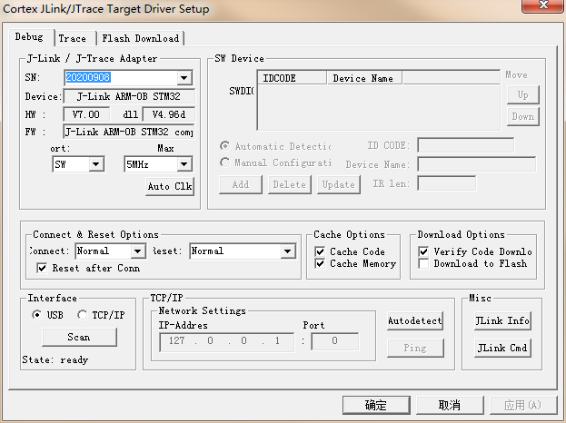 keil使用Jlink下载时出现No Cortex-M SW Device Found 解决方法 - 程序员大本营