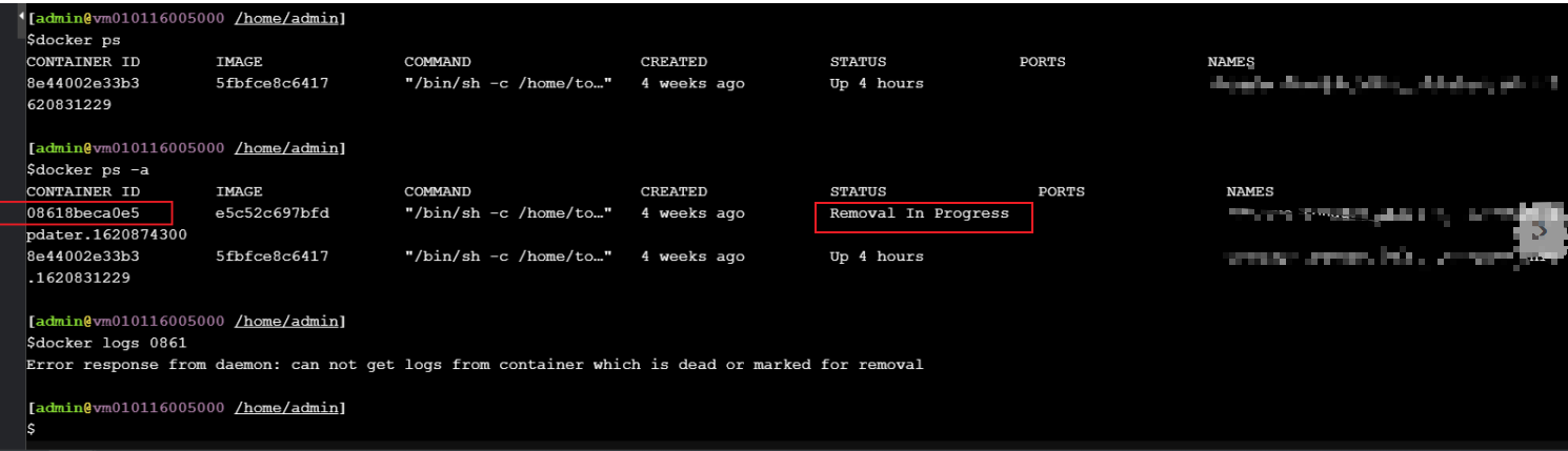 docker 状态Removal In Progress，rm提示无法删除-CSDN博客