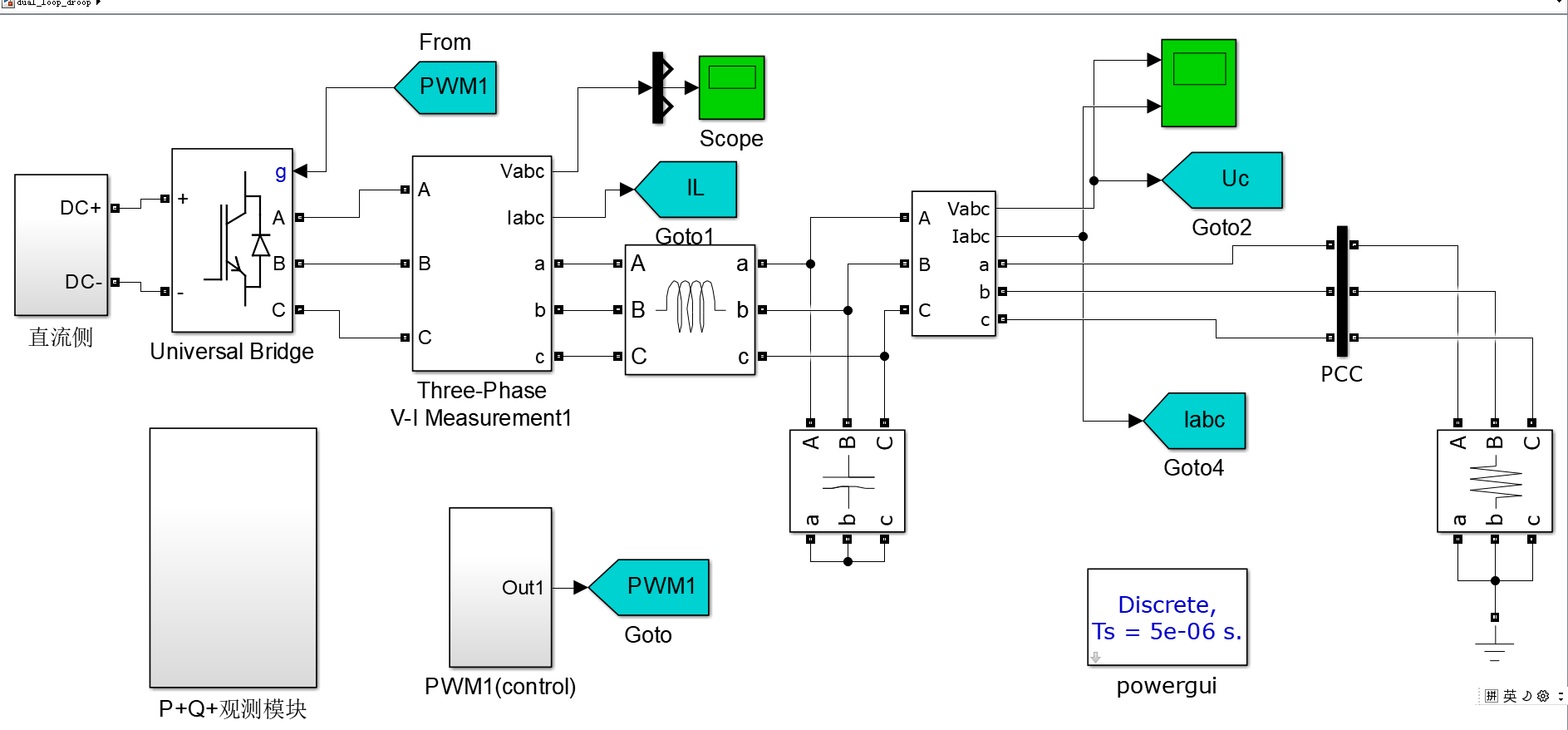 微电网逆变器DROOP控制_SIMULINK_模型搭建详解_直流微电网下垂控制仿真-CSDN博客