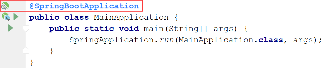 关于SpringBoot中左侧边栏各图标的含义_springbootapplication图标-CSDN博客