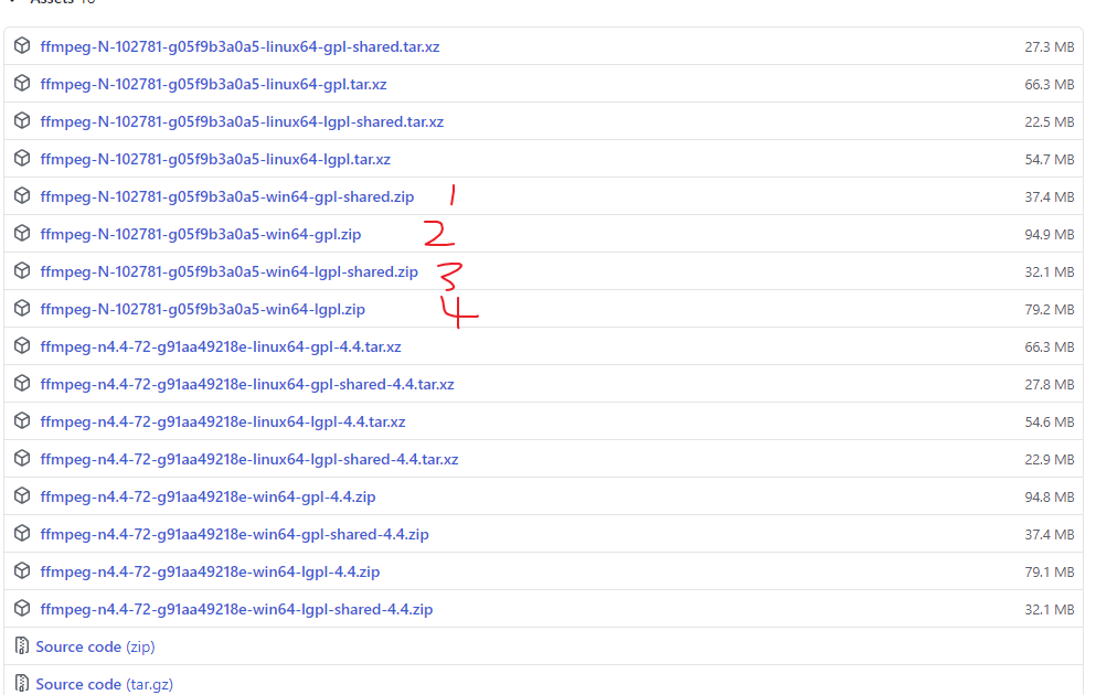 在官网下载编译好的ffmpeg win10 64位的库文件_ffmpeg64.dll网站-CSDN博客