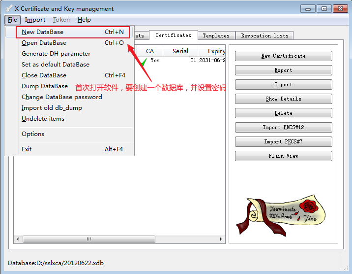 使用XCA工具生成SSL证书_xca证书-CSDN博客
