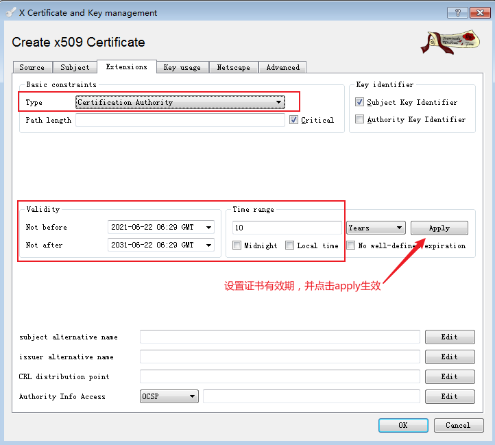 使用XCA工具生成SSL证书_xca证书-CSDN博客