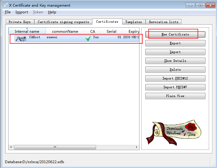 使用XCA工具生成SSL证书_xca证书-CSDN博客